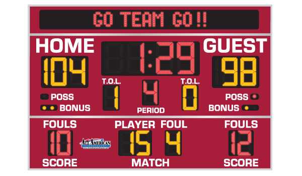 Scoreboard: 8218EMC - All American Scoreboards