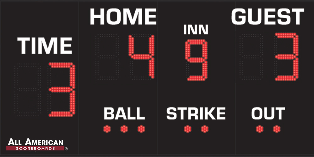 Scoreboard: BA9061X2T2 - All American Scoreboards